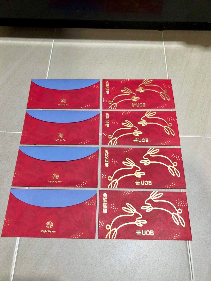 UOB Red Packet Rabbit CNY Red Packet, Hobbies & Toys, Stationery ...