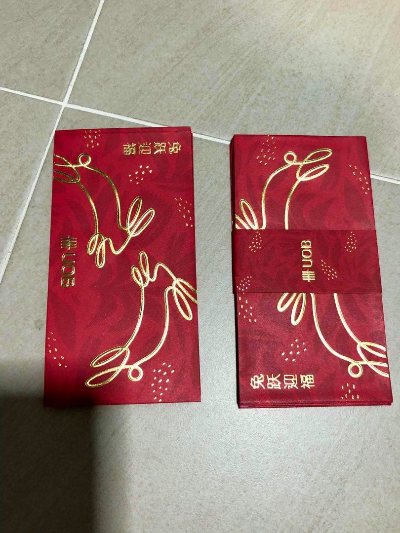 UOB Red Packet Rabbit CNY Red Packet, Hobbies & Toys, Stationery ...