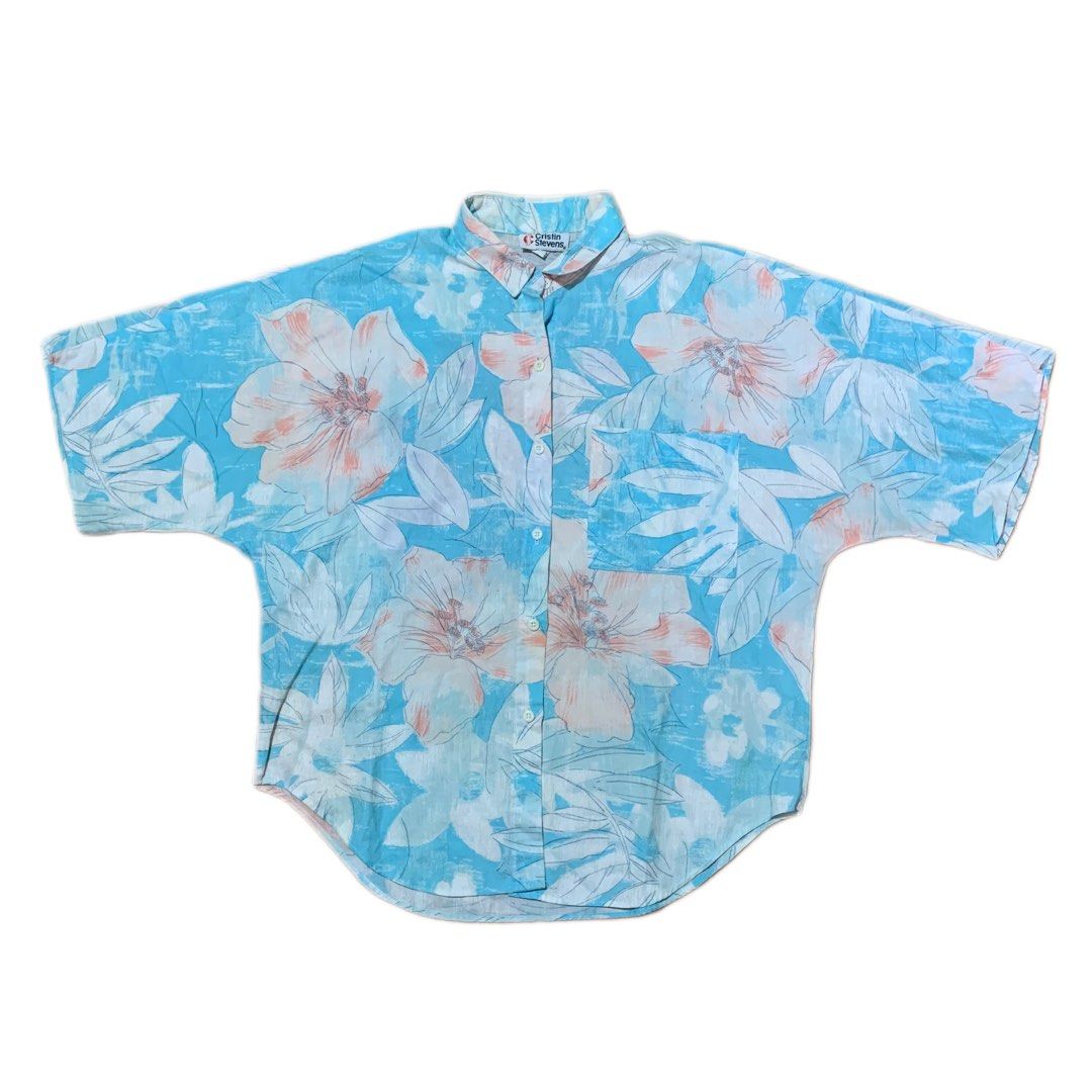 Vintage Graphic Flower Cristin Stevens Cropped, Men's Fashion, Tops ...
