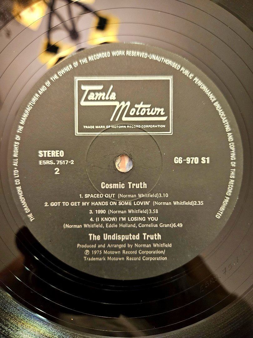 Vinyl Record: The Undisputed Truth - Cosmic Truth [Genre: Funk / Soul ...