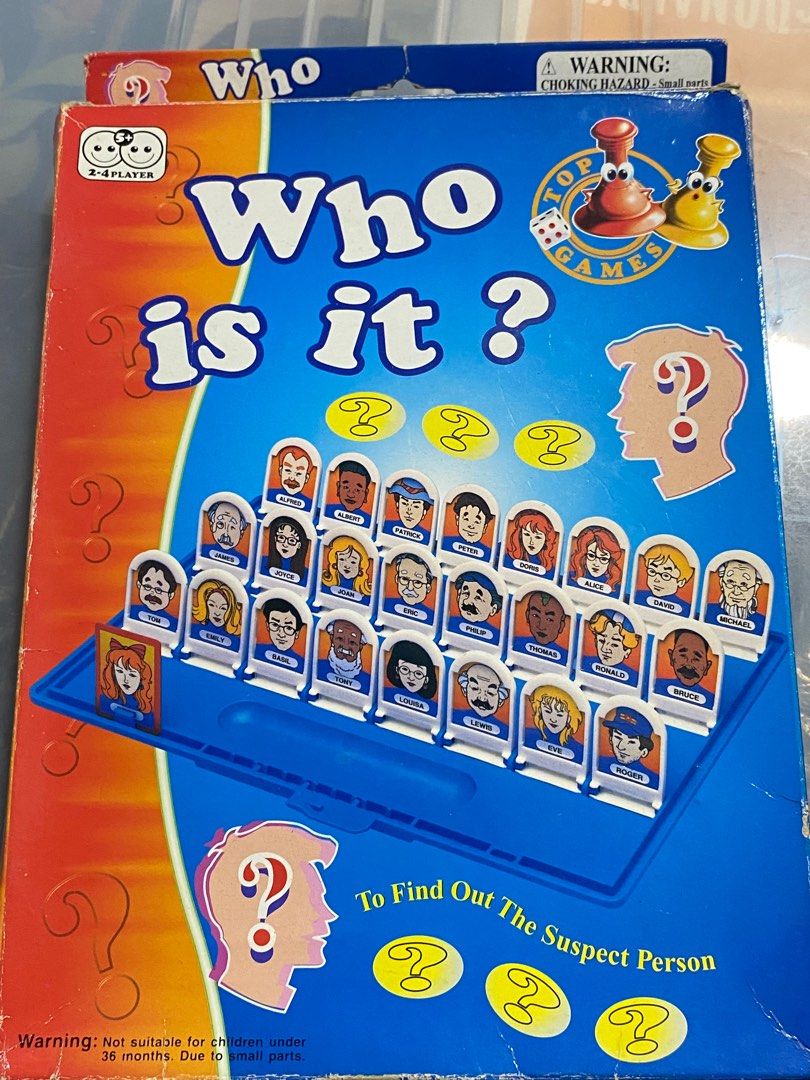 Who Is It Old School Game, Hobbies & Toys, Toys & Games on Carousell