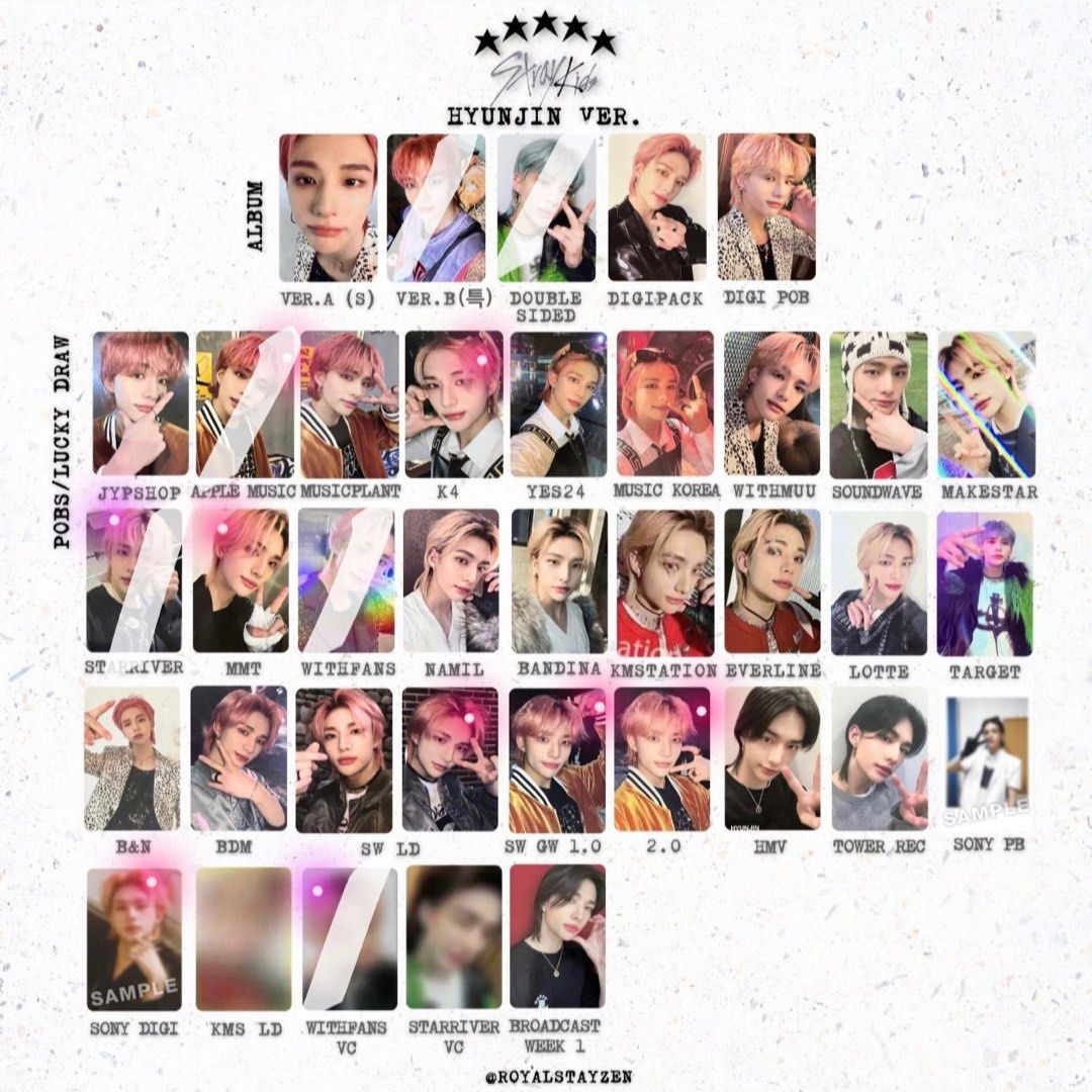 [wishlist] Straykids skz hyunjin pob photocards wtb wtt, Hobbies & Toys ...