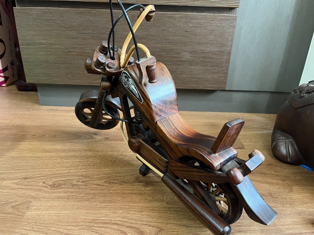 Wooden Harley Davidson Bike Model INOE, Hobbies & Toys, Memorabilia ...
