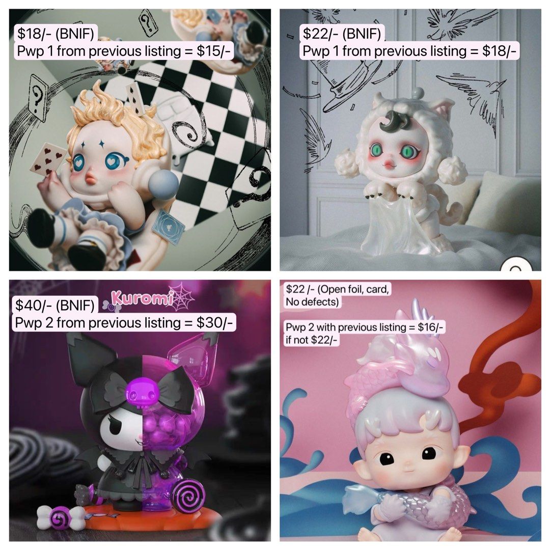 WTS POPMART Dimoo / Skullpanda / Hacipupu / Sanrio, Hobbies & Toys ...