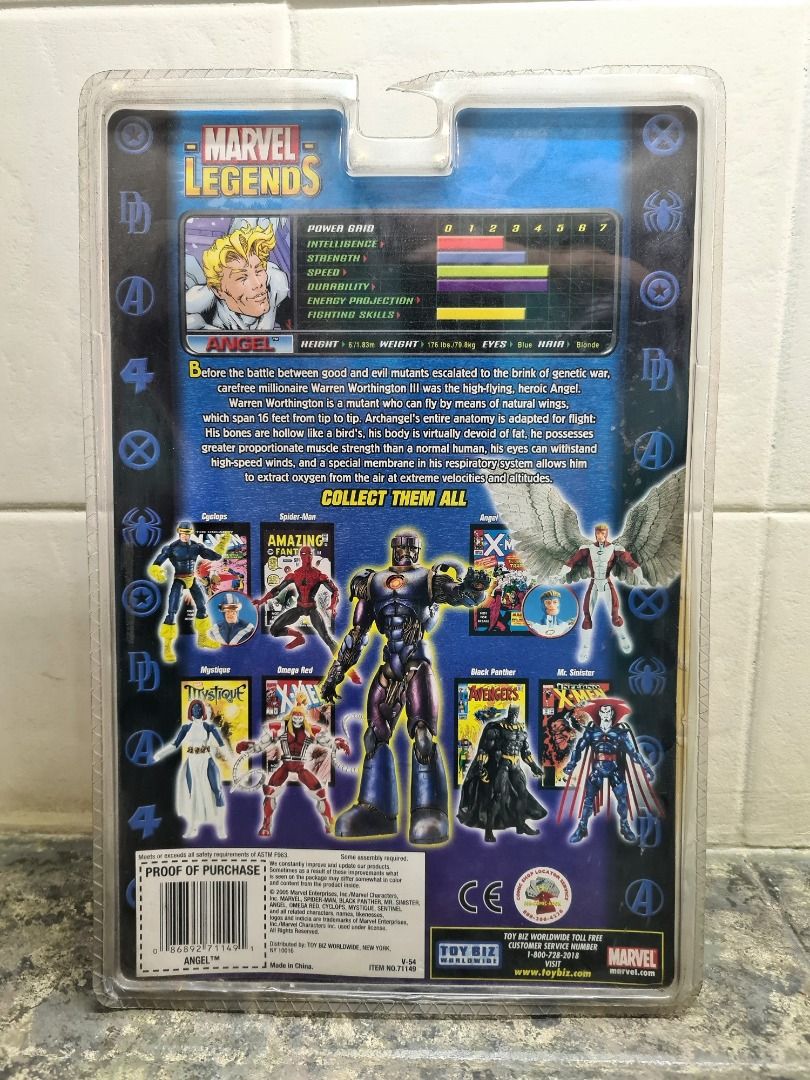 X-MEN ANGEL - Marvel Legends Sentinel Series, Hobbies & Toys, Toys ...
