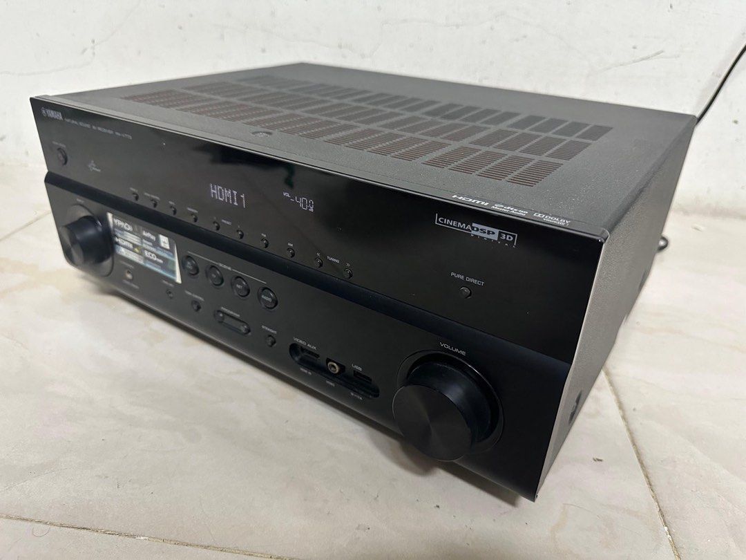 YAMAHA RX V773 收音劇院 7.2 環繞擴大機 4K 藍光 /HDMI WI-FI 有原廠遙控器, 耳機及錄音音訊設備, 音樂播放裝置 MP3及CD 播放器在旋轉拍賣