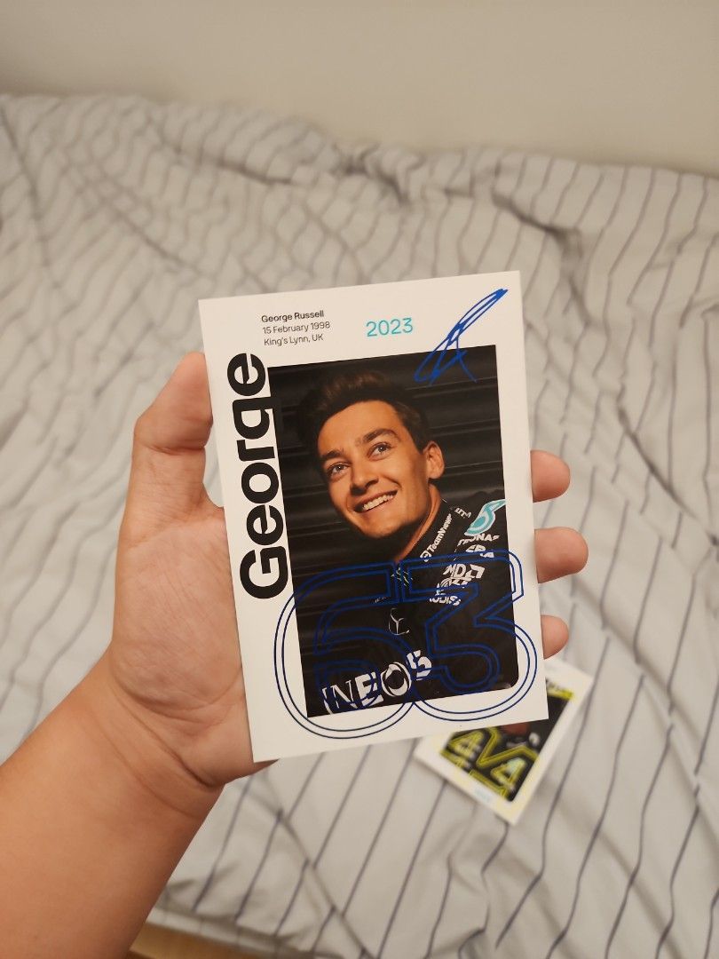2023 Mercedes f1 driver cards, Hobbies & Toys, Memorabilia ...