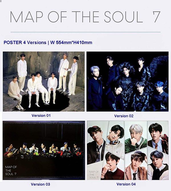 現貨 BTS map of the seoul 7 官方 特典 海報 防彈少年團 💜, 書籍、休閒與玩具, 收藏、紀念品, K-Pop在旋轉拍賣