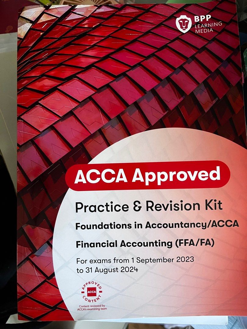 ACCA FA STUDY KIT (latest version), Hobbies & Toys, Books & Magazines ...