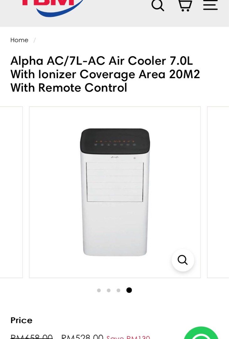 ALPHA Air cooler-, TV & Home Appliances, Air Conditioners & Heating on ...