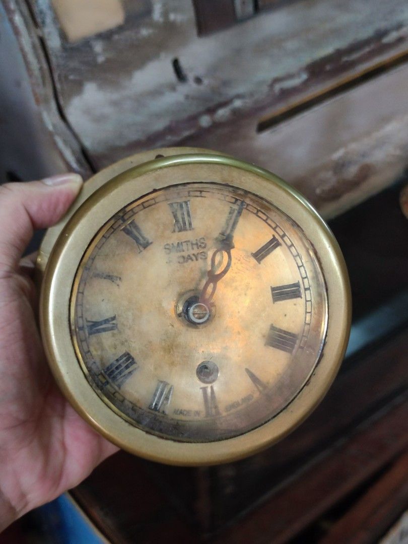 Antique ship clock, Hobbies & Toys, Collectibles & Memorabilia, Vintage ...
