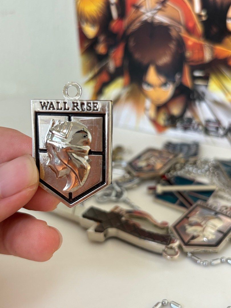 Attack on titan pendants set, Hobbies & Toys, Memorabilia & Collectibles, Fan Merchandise on ...