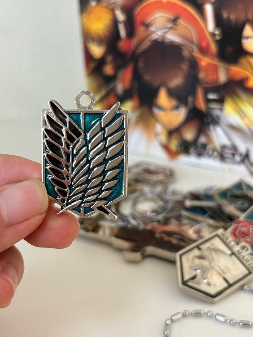 Attack on titan pendants set, Hobbies & Toys, Memorabilia & Collectibles, Fan Merchandise on ...