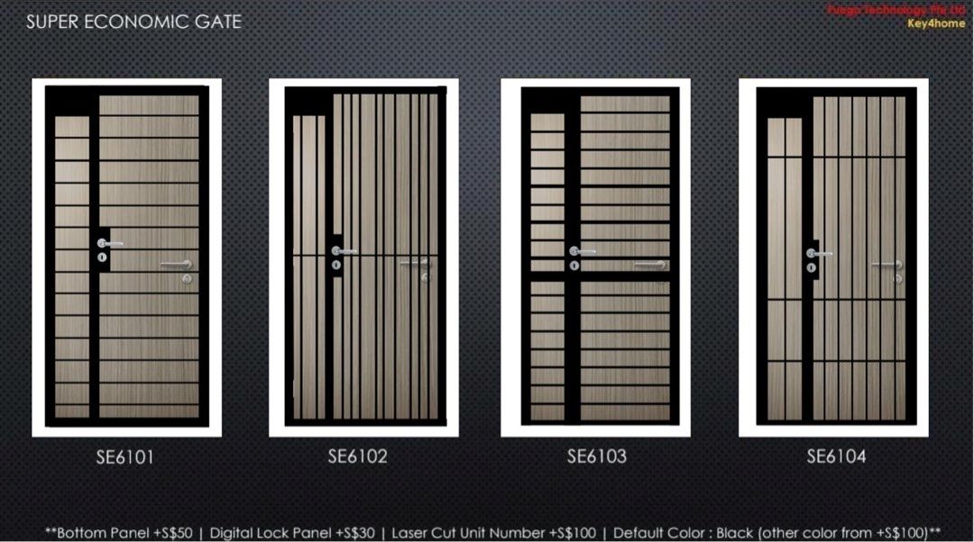 Mild Steel Gate + Fire Rated Door, Furniture & Home Living, Security ...