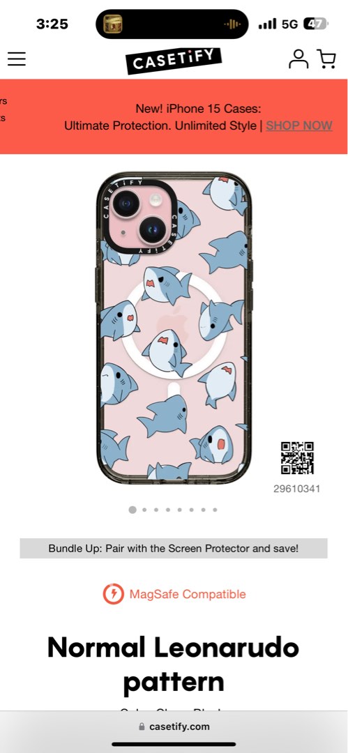 Casetify Iphone 15 impact case Normal Leonarudo pattern, Mobile Phones ...