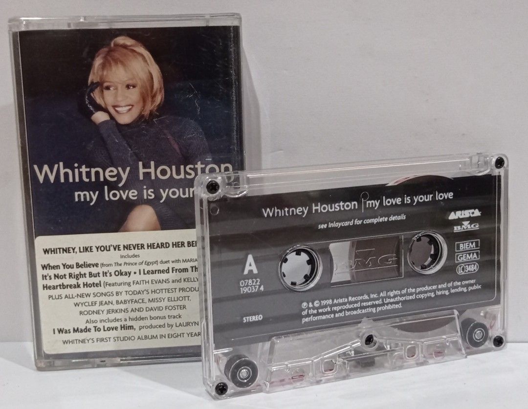 [CASSETTE] WHITNEY HOUSTON - MY LOVE IS YOUR LOVE, Hobbies & Toys, Music & Media, CDs & DVDs on ...