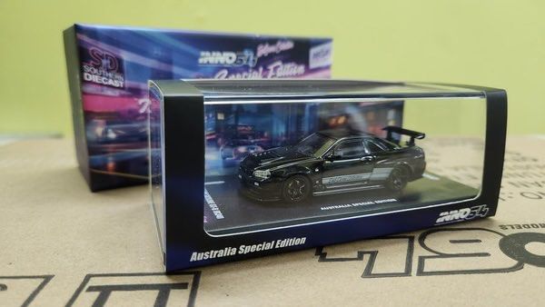 CHASE Inno64 Nissan Skyline R34 GTR Australia Special Edition, Hobbies ...