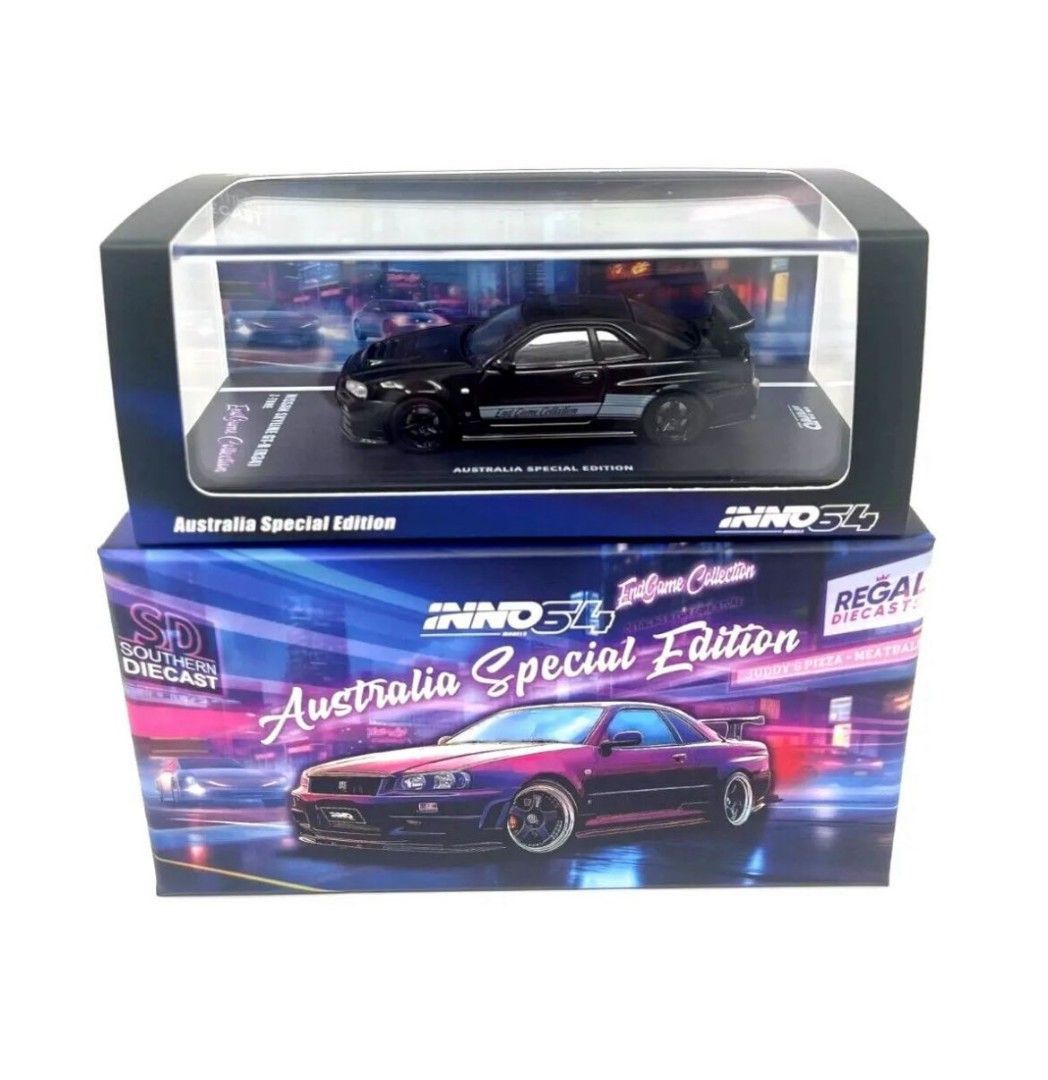 CHASE Inno64 Nissan Skyline R34 GTR Australia Special Edition, Hobbies ...