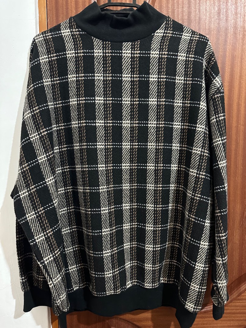 Checkered sweater, Women's Fashion, Coats, Jackets and Outerwear on ...