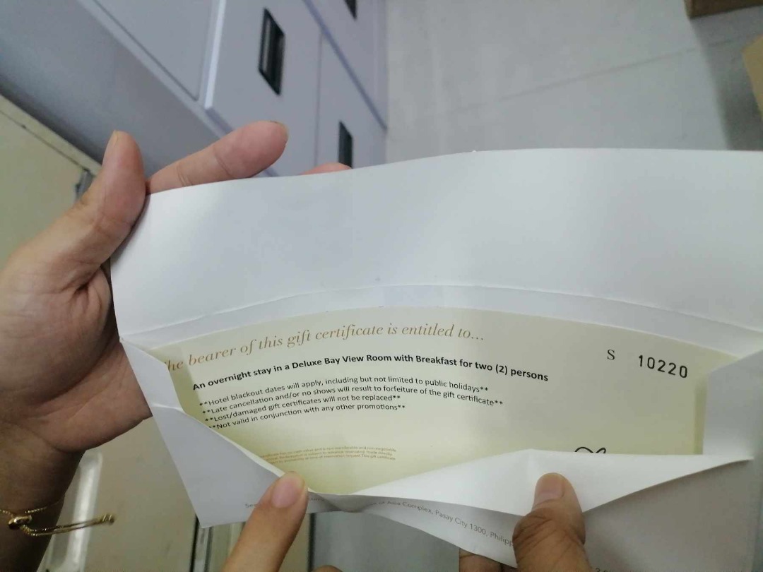 Conrad Hotel gift certificate voucher, Tickets & Vouchers, Vouchers on ...