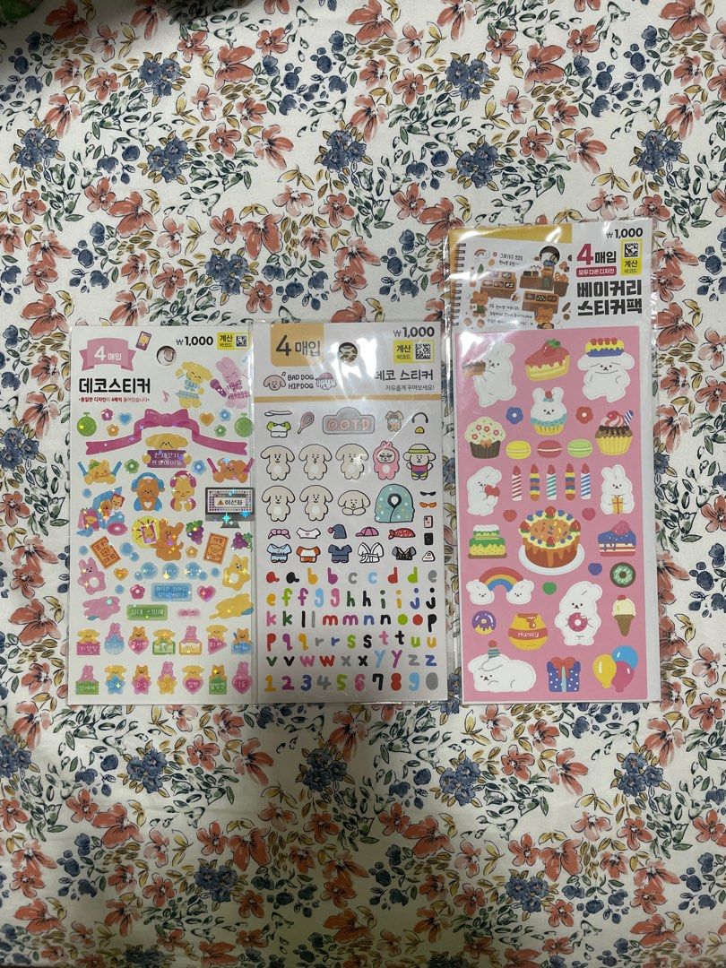 daiso korea toploader deco stickers, Hobbies & Toys, Stationery & Craft ...