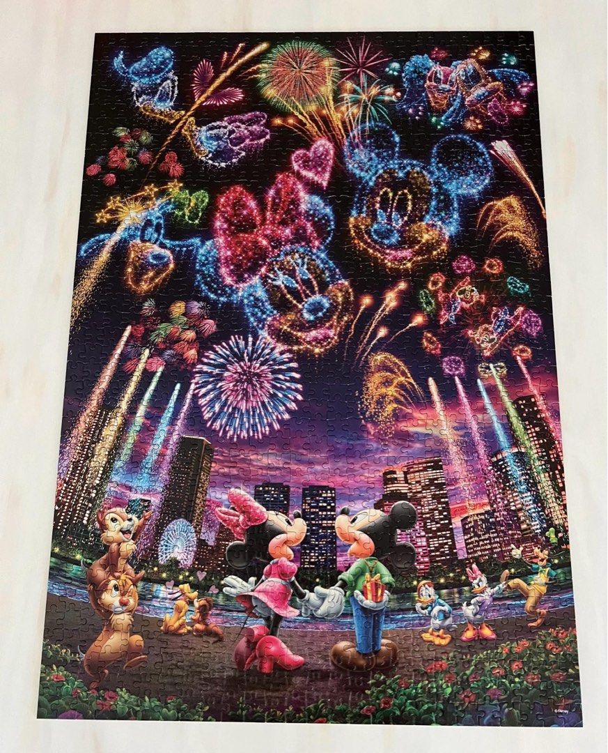 (Made in Japan) Original Disney 1000 piece jigsaw puzzle fireworks ...
