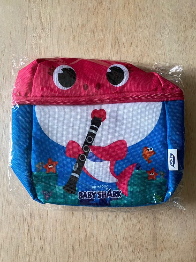 Drypers Pink Fong Baby Shark bag, Babies & Kids, Going Out, Other ...