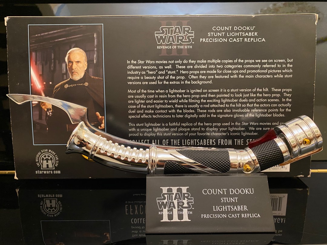 EFX Count Dooku Stunt Lightsaber Replica, Hobbies & Toys, Collectibles ...
