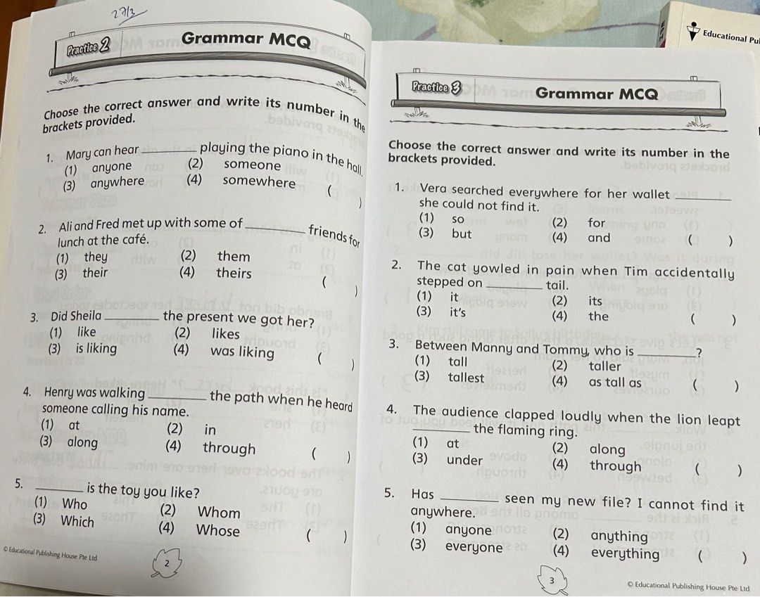 English practice book P2, Hobbies & Toys, Books & Magazines, Assessment ...
