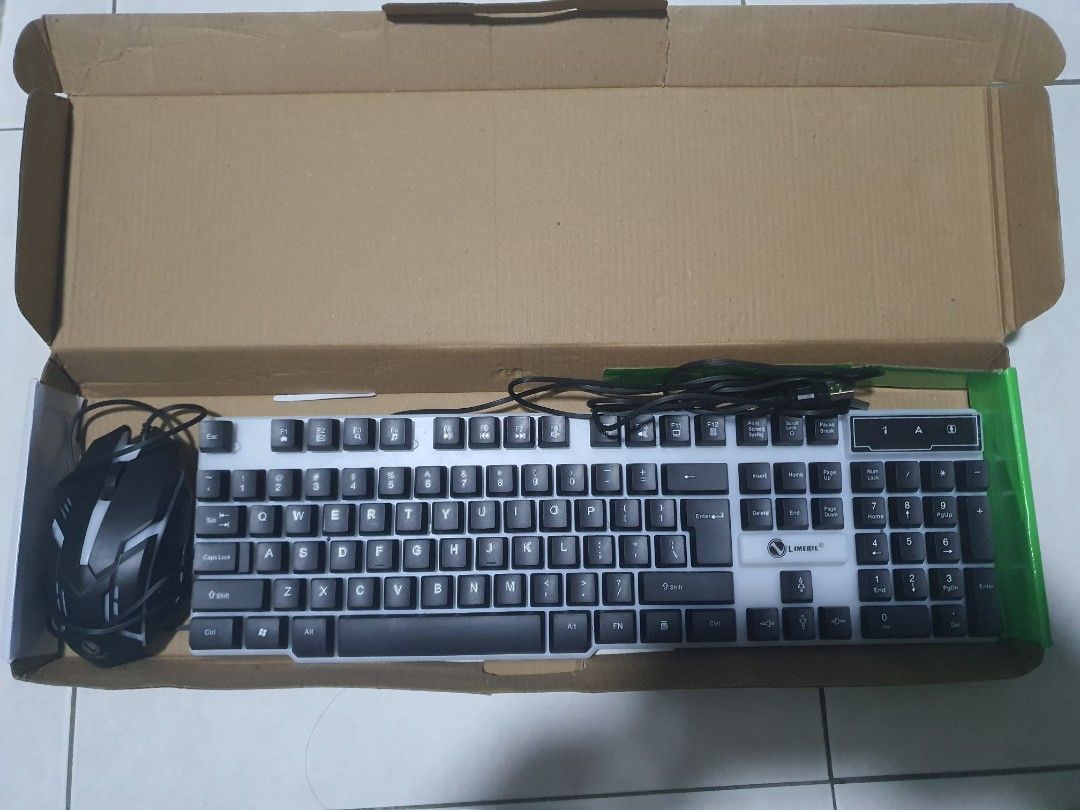 Gaming Keyboard RGB Wired Limeide With Mouse, Computers & Tech, Parts ...