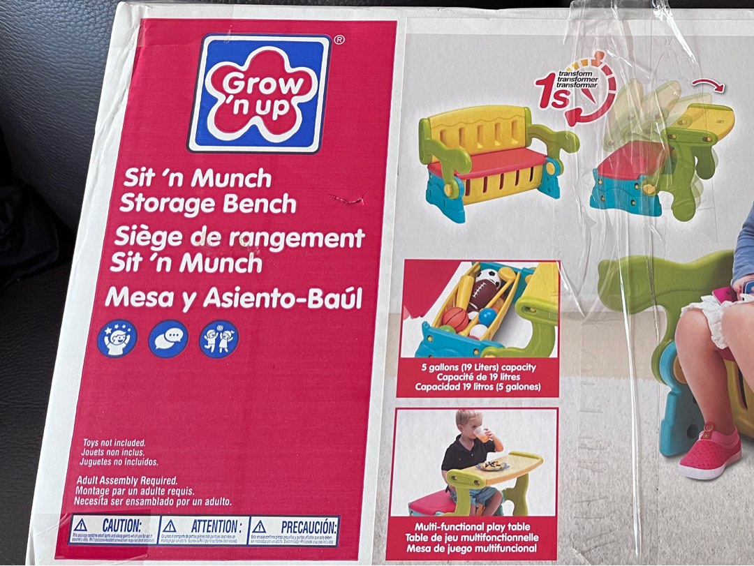 Grow’n up Storage Bench, 兒童＆孕婦用品, 兒童傢具, 兒童傢具 - 桌子及椅子 - Carousell