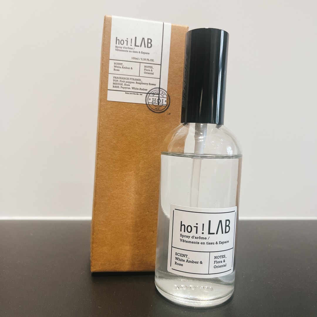 hoi! LAB實驗室香氛 織品/空間噴霧100ml-白琥珀玫瑰, 家具及居家用品, 居家香薰在旋轉拍賣