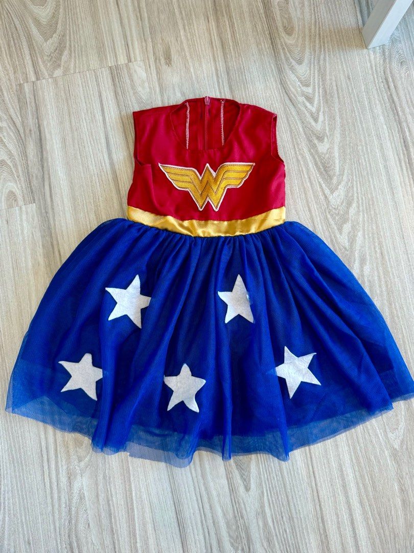 Kids Wonder Woman Superhero Dress, Babies & Kids, Babies & Kids Fashion ...