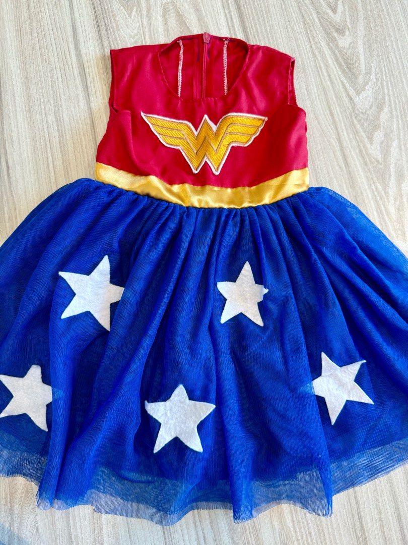 Kids Wonder Woman Superhero Dress, Babies & Kids, Babies & Kids Fashion ...