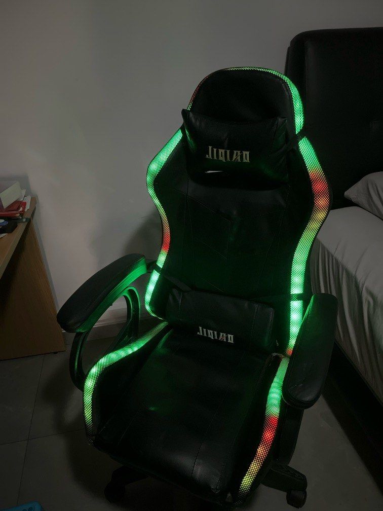 LED Gaming Chair, Furniture & Home Living, Furniture, Chairs on Carousell