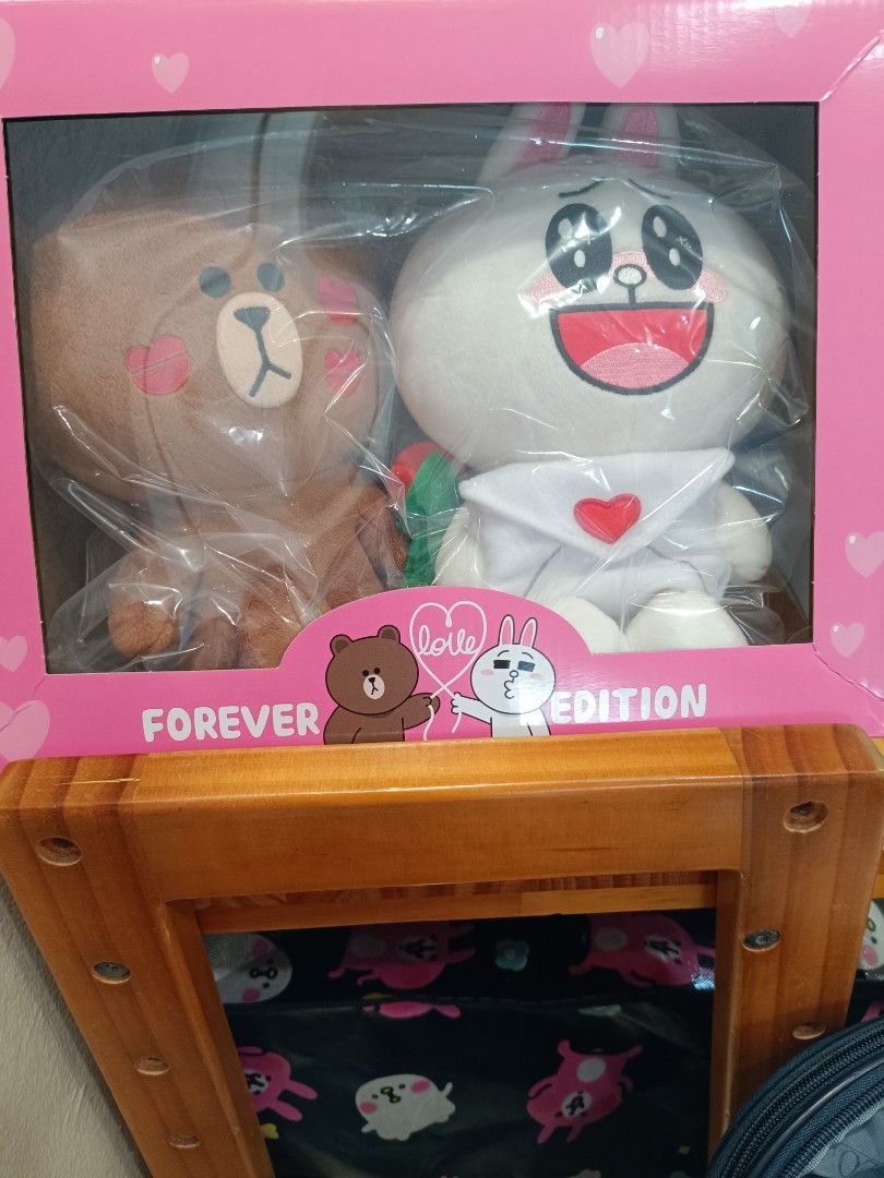Line Brown and Connie Plushie, Hobbies & Toys, Toys & Games on Carousell