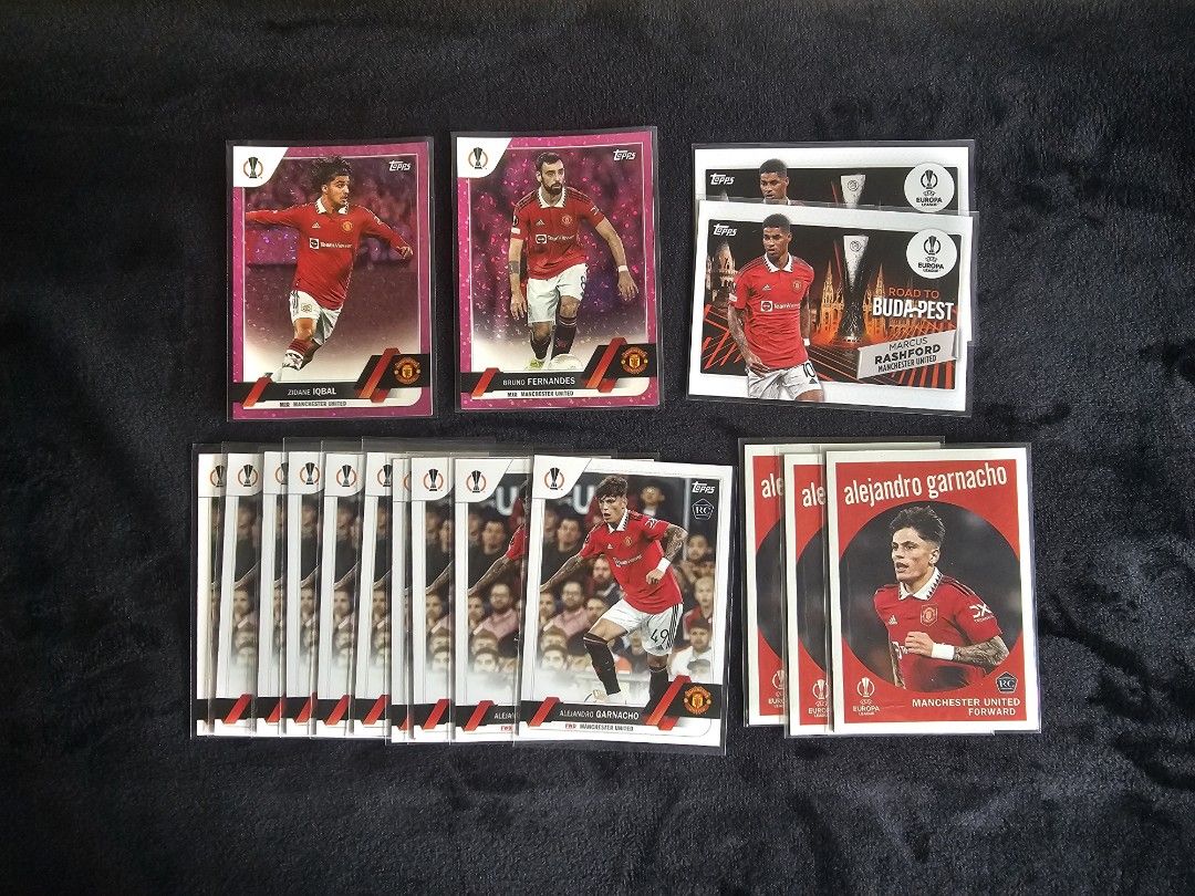 Manchester United Lot Garnacho Rashford Bruno Fernandes Zidane Iqbal ...