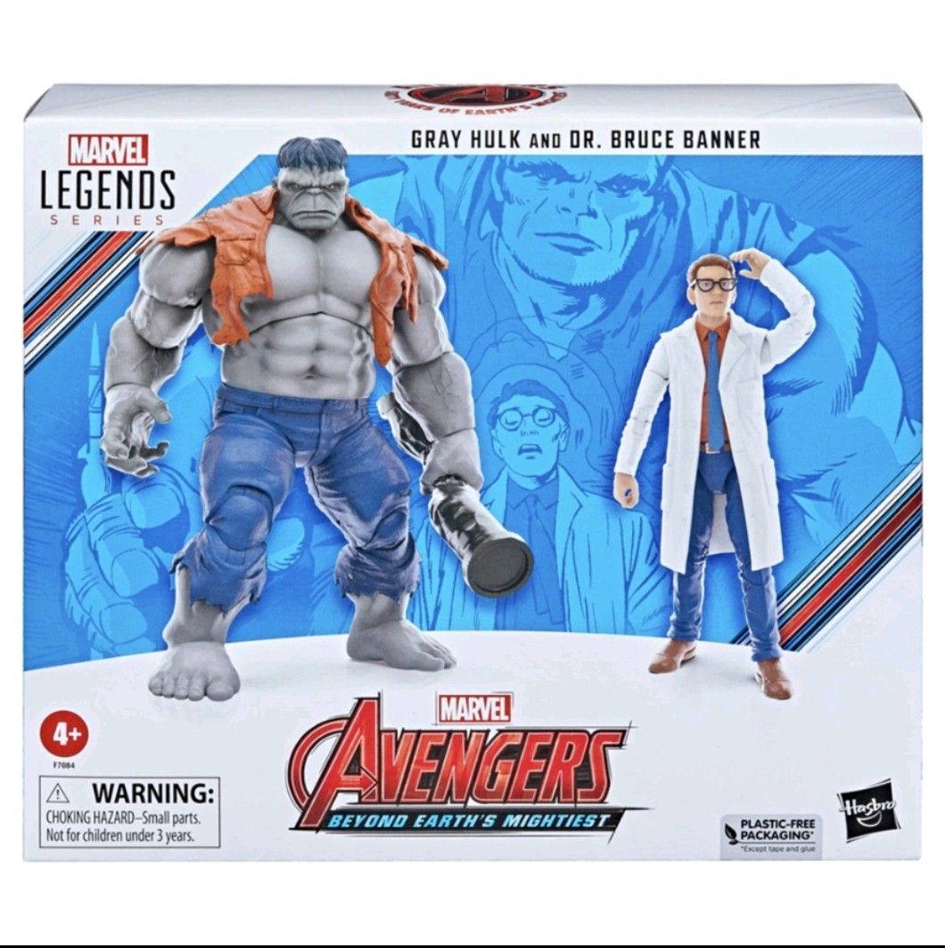 Marvel Legends Grey Hulk Gray Bruce Banner Avengers 60th Anniversary ...
