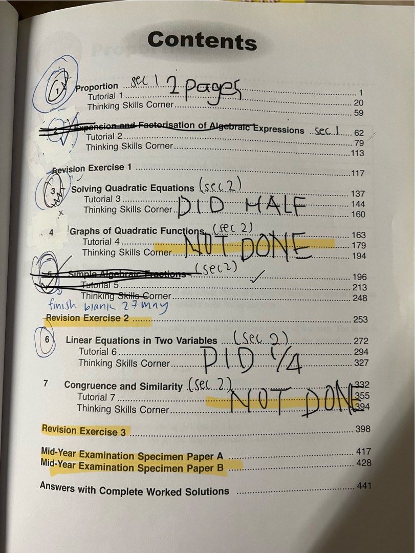 Maths Assessment Book Secondary 1 and 2, Hobbies & Toys, Books ...