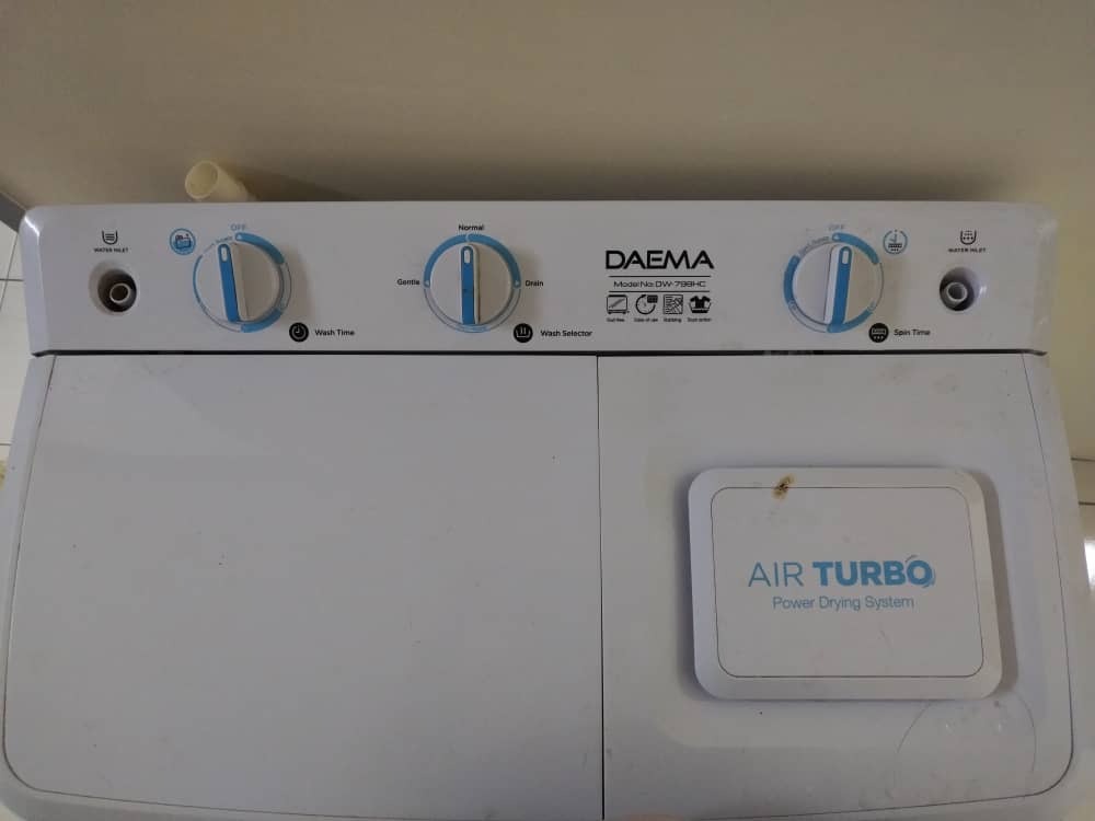 MESIN BASUH DAEMA 7kg, TV & Home Appliances, Washing Machines and ...