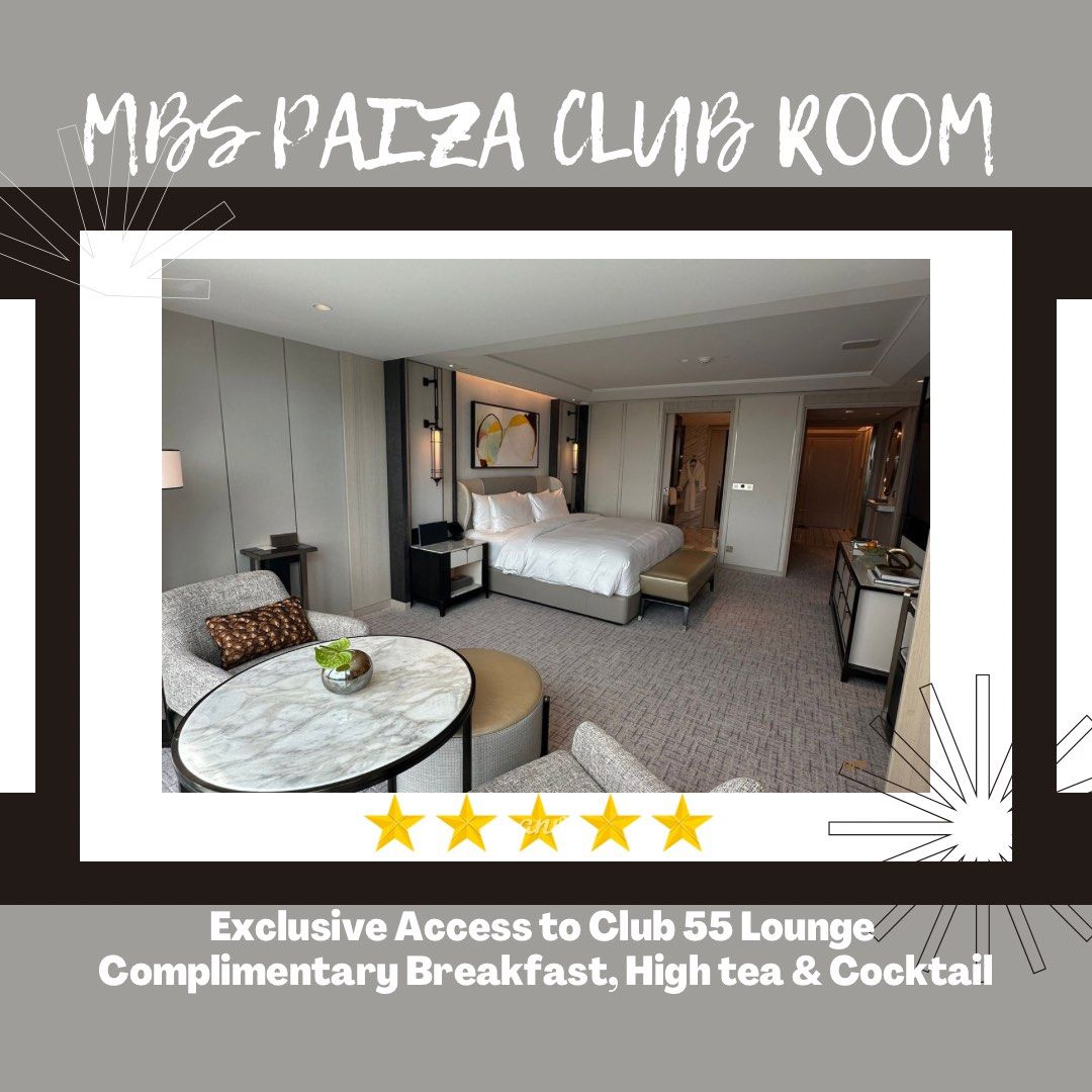 Luxury MBS Paiza Club Room - w Club 55 benefits - Marina Bay Sands Hotel (WA 8303-0307 for best ...
