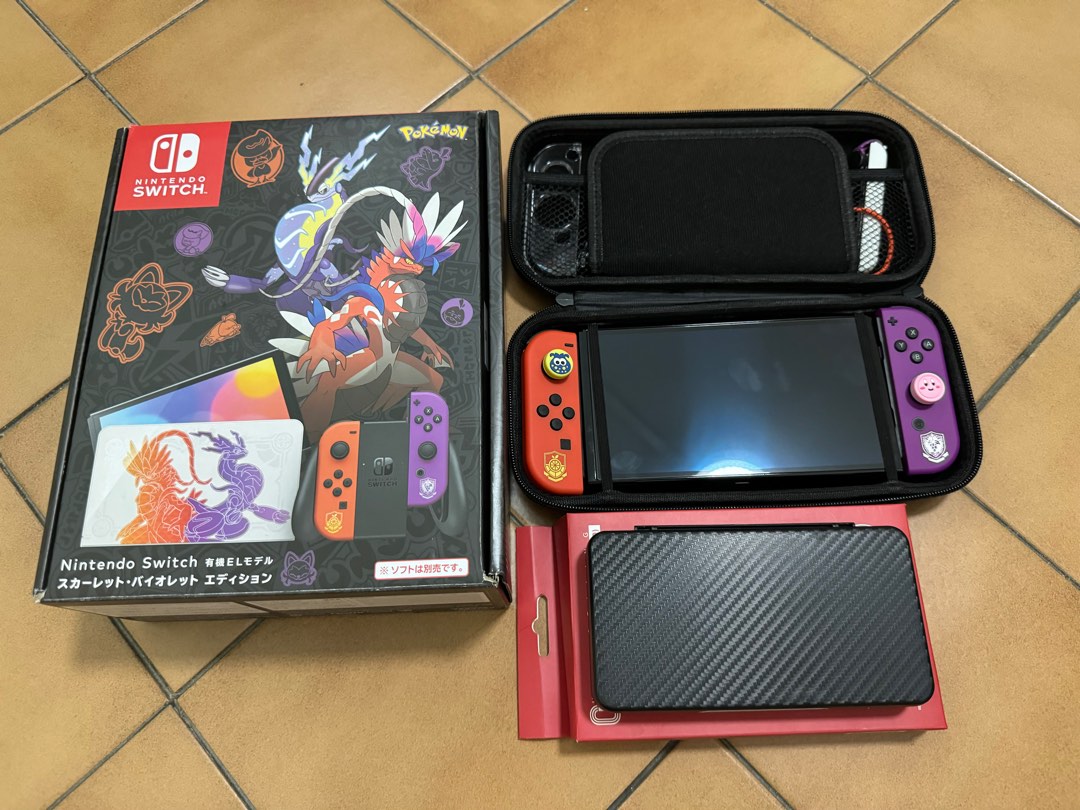 Nintendo Switch ( Pokémon Scarlet Edition ) OLED Version, Video Gaming ...