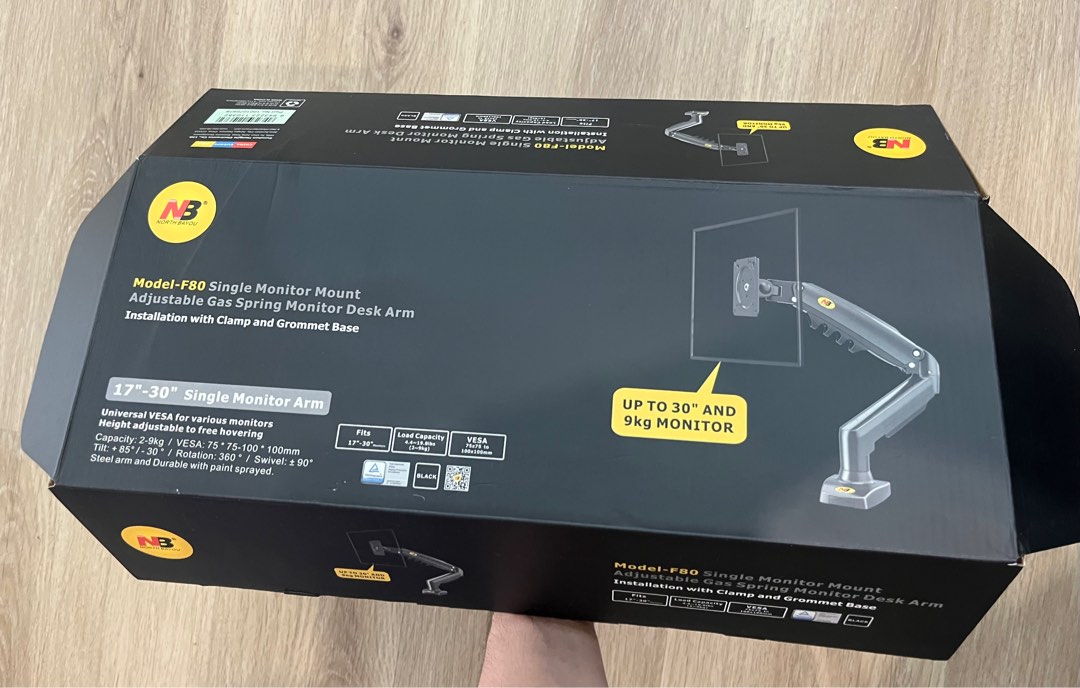 Original Heavy Duty North Bayou Single Monitor Mount, Computers & Tech ...