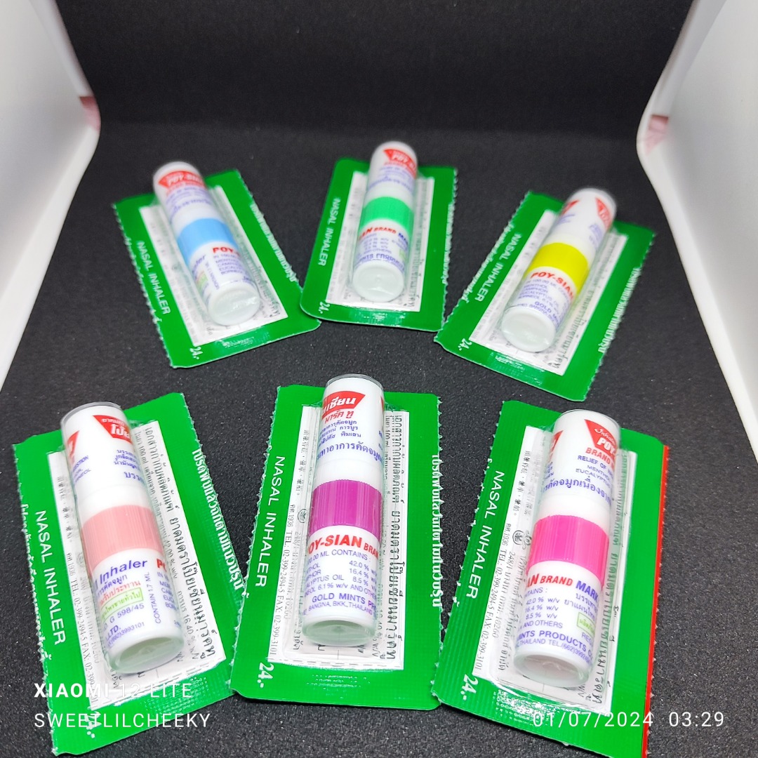 Original Poy Sian Inhaler | Thailand Inhaler | 2in1 | Random Color ...