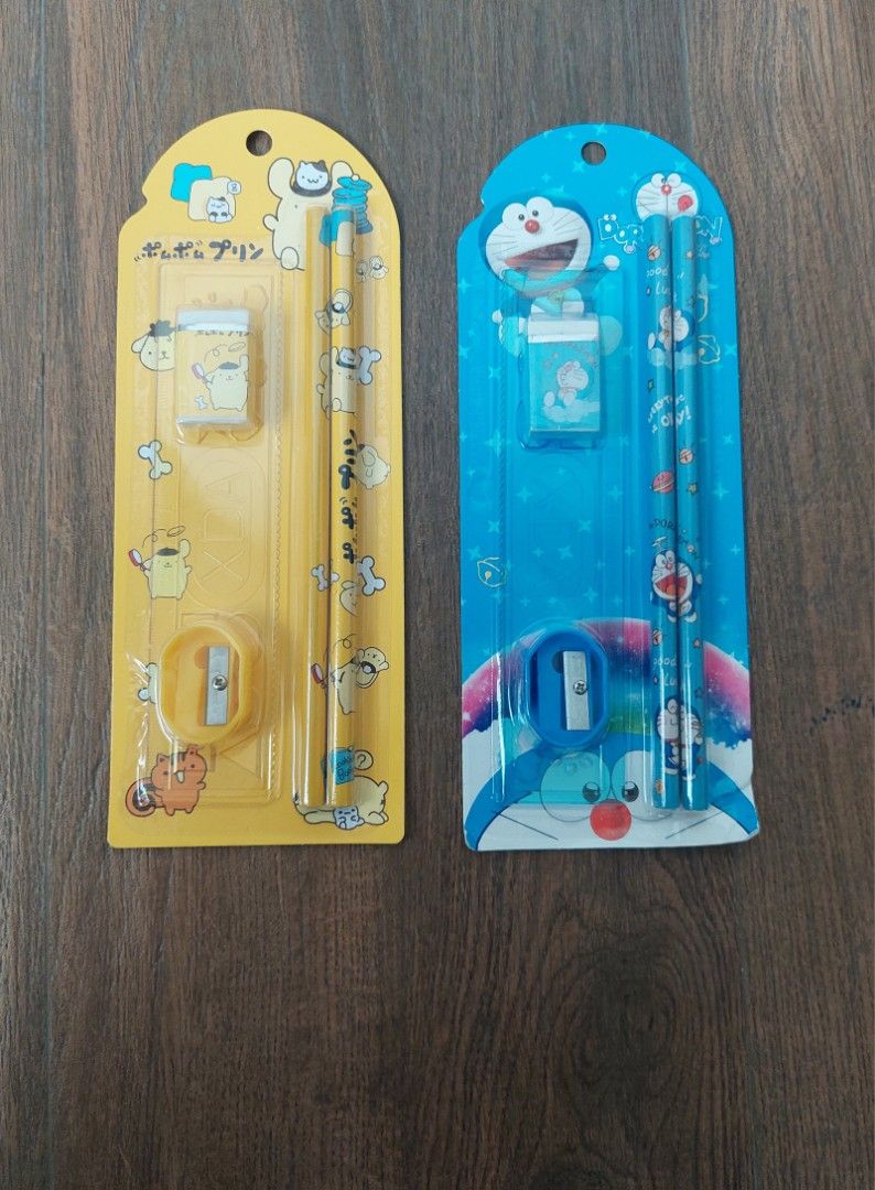 Paket alat tulis 5 in 1 DORAEMON POMPOMPURIN, Buku & Alat Tulis, Alat ...