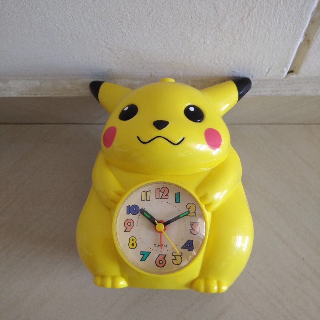 Pikachu vintage alarm clock, Everything Else on Carousell