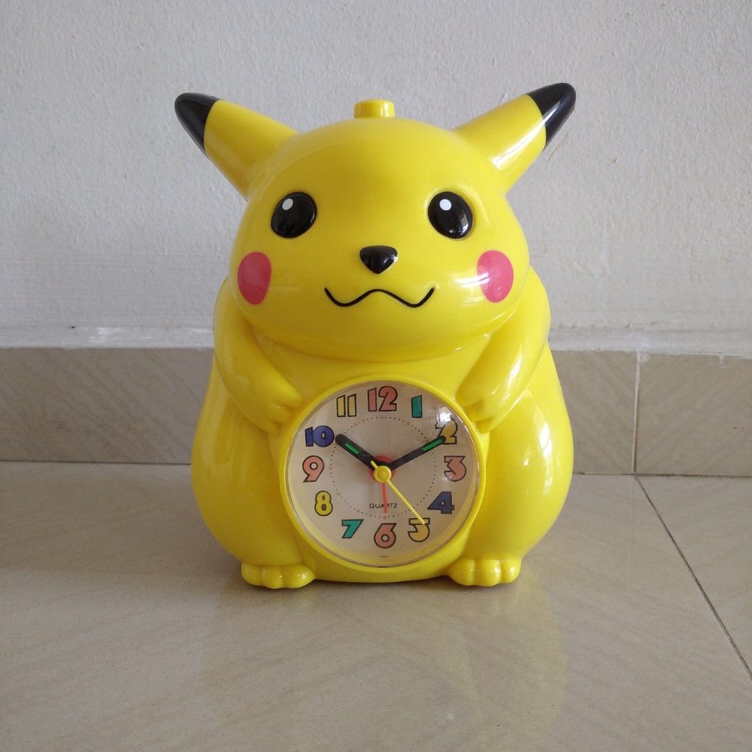 Pikachu vintage alarm clock, Everything Else on Carousell