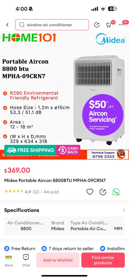 Portable Aircon, TV & Home Appliances, Other Home Appliances on Carousell