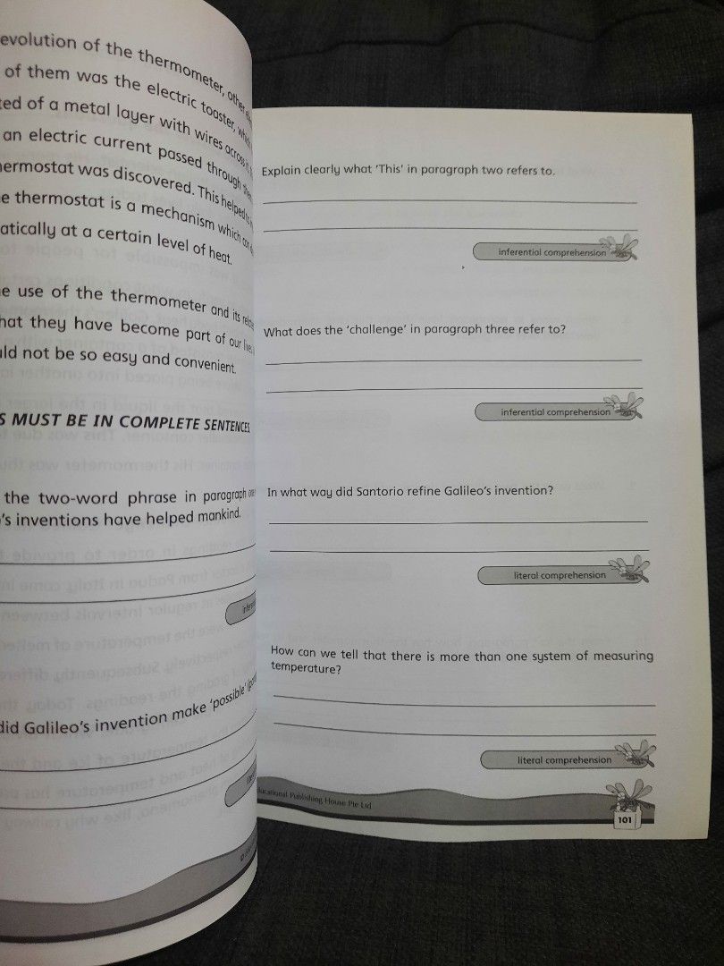 Primary 6 Comprehension PSLE P6 pri, Hobbies & Toys, Books & Magazines ...