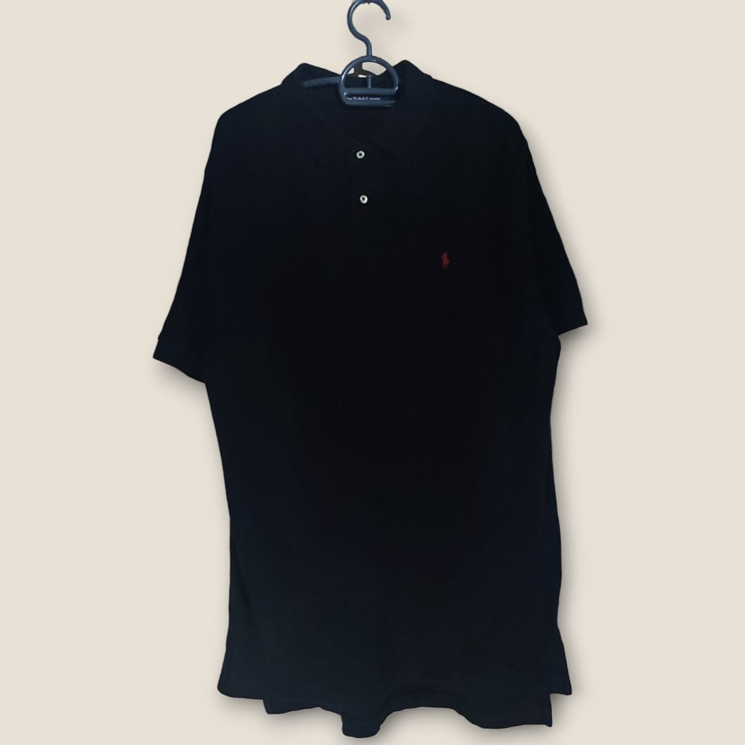 Ralph Lauren Black Polo Shirt Red Pony, Men's Fashion, Tops & Sets, Tshirts & Polo Shirts on ...